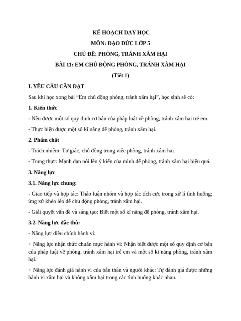 KHBD - Đ o Đ C 5 - Bài 11 - CTST | PDF