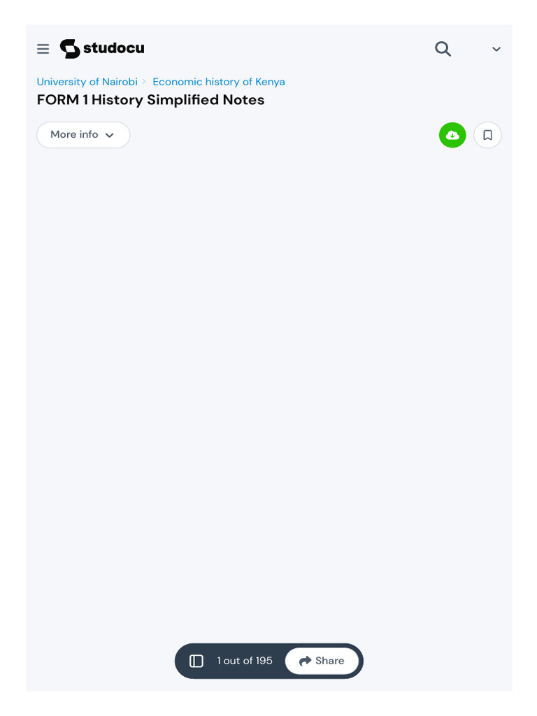 Form 1 History Simplified Notes - History Notes Form 1 Simplified ...