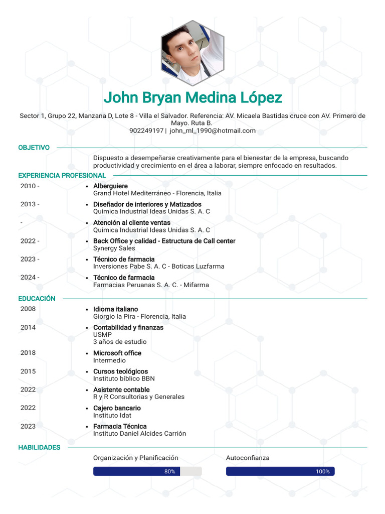 CV 2024092620043429 | PDF | Farmacia