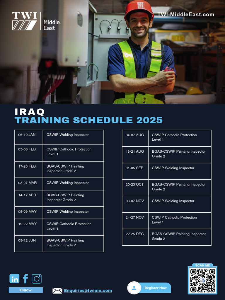 Twi Me Training Calendar Iraq | PDF