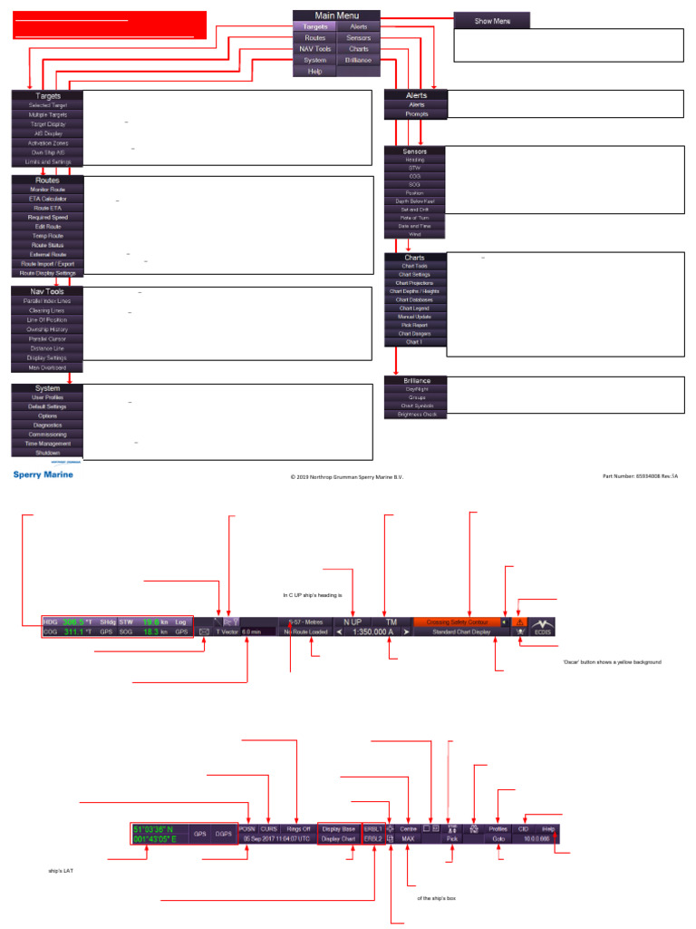 Rev5A ECDIS-E BridgeCard | PDF | Menu (Computing) | Cursor (User Interface)