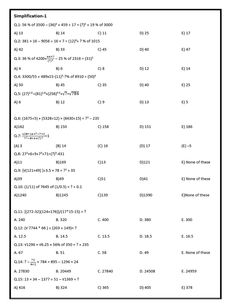 Simplification 1 | PDF