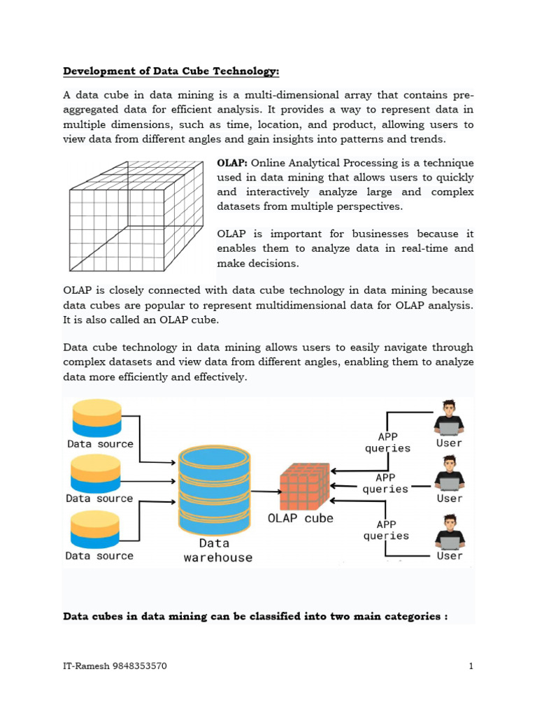 DM 24 Data Cube Technology | PDF | Data Management | Computing