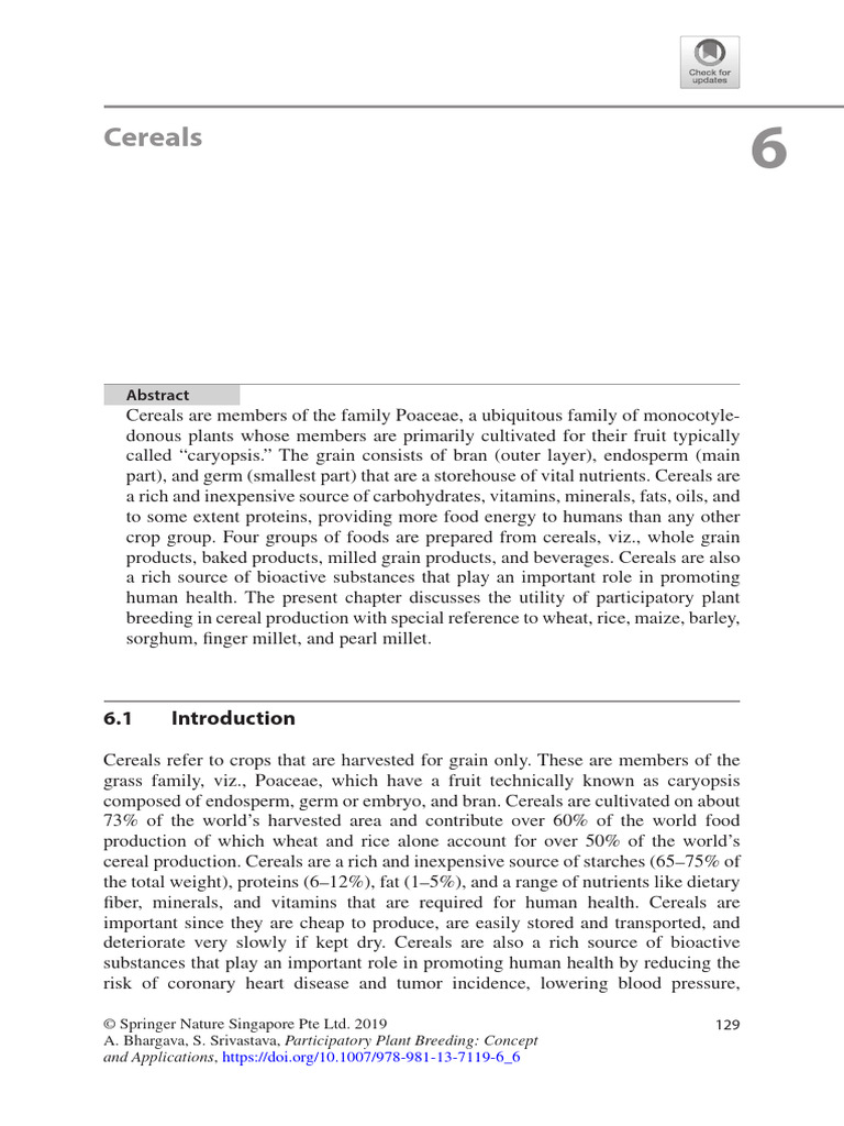 cereals | PDF | Cereals | Barley