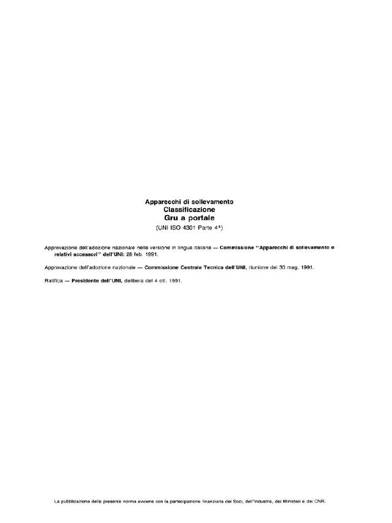 Uni Iso 4301-4 | PDF