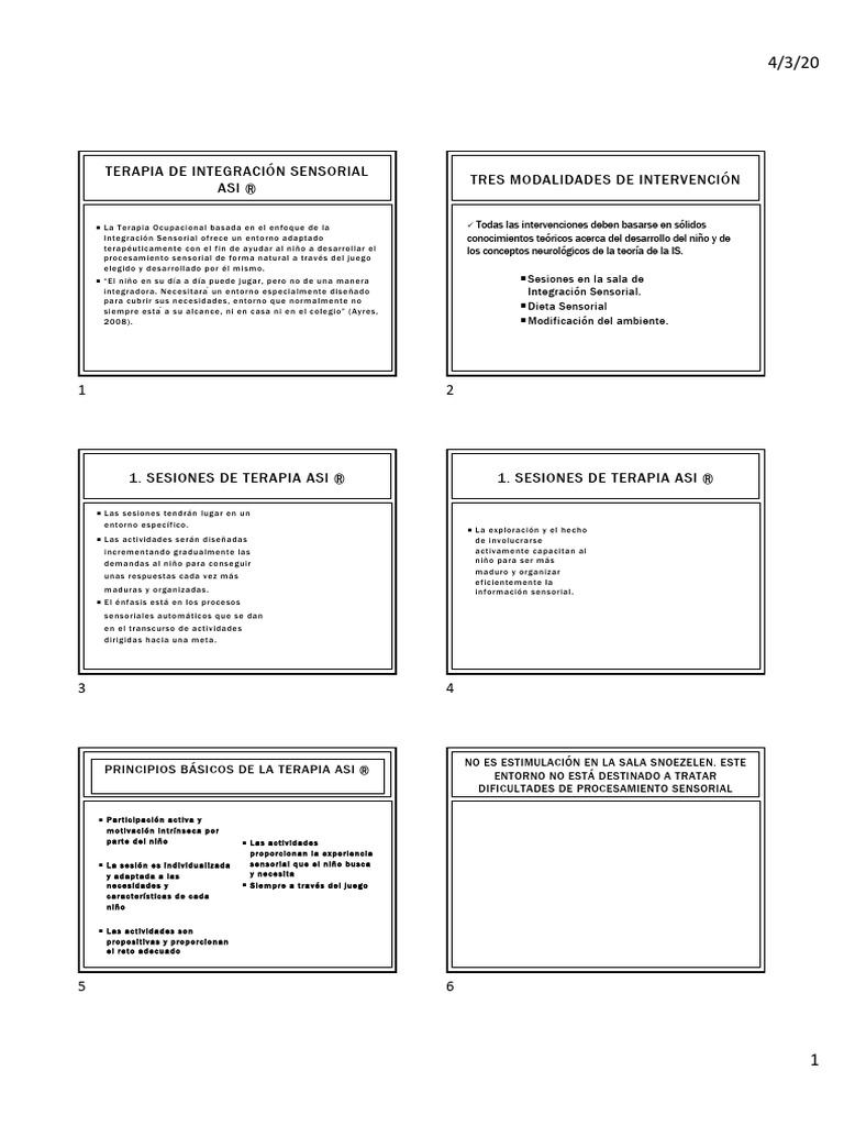 Presentacion 3 Modulo 13. Trastornos Del Procesamiento Sensorial | PDF