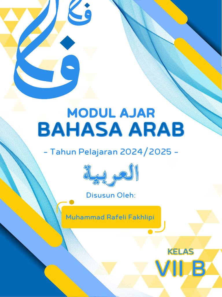 Modul Ajar Contoh Modul Ajar Bahasa Arab Terbaru 2025 Pdf