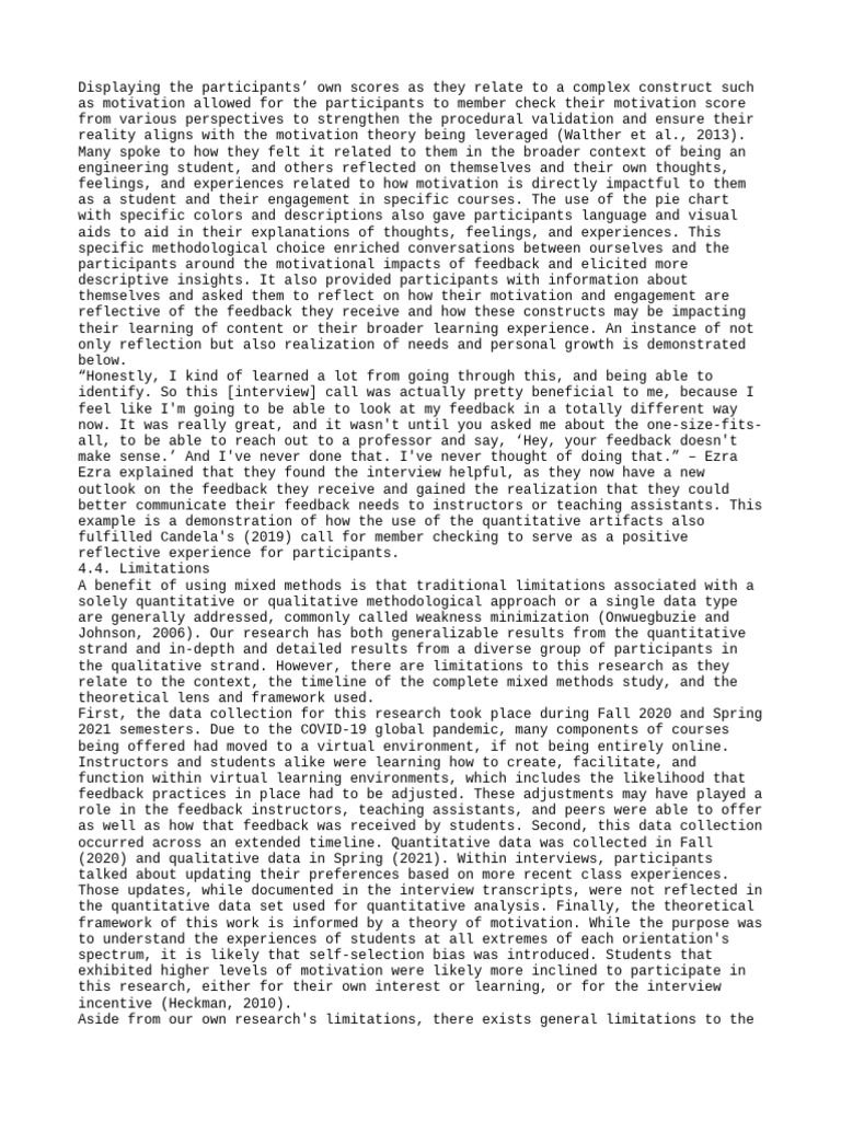 Displaying The Participants' Own SC | PDF | Qualitative Research ...