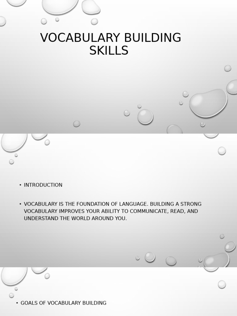 Effective Vocabulary Building Strategies | PDF | Vocabulary | Word