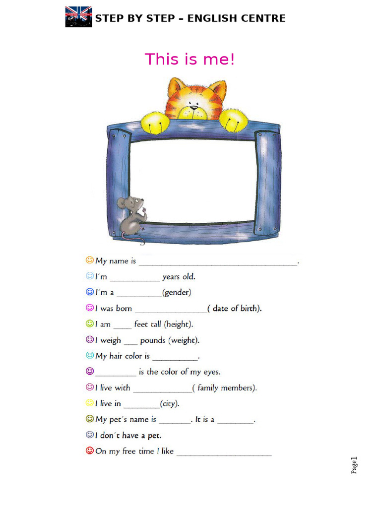 1. All about myself | PDF