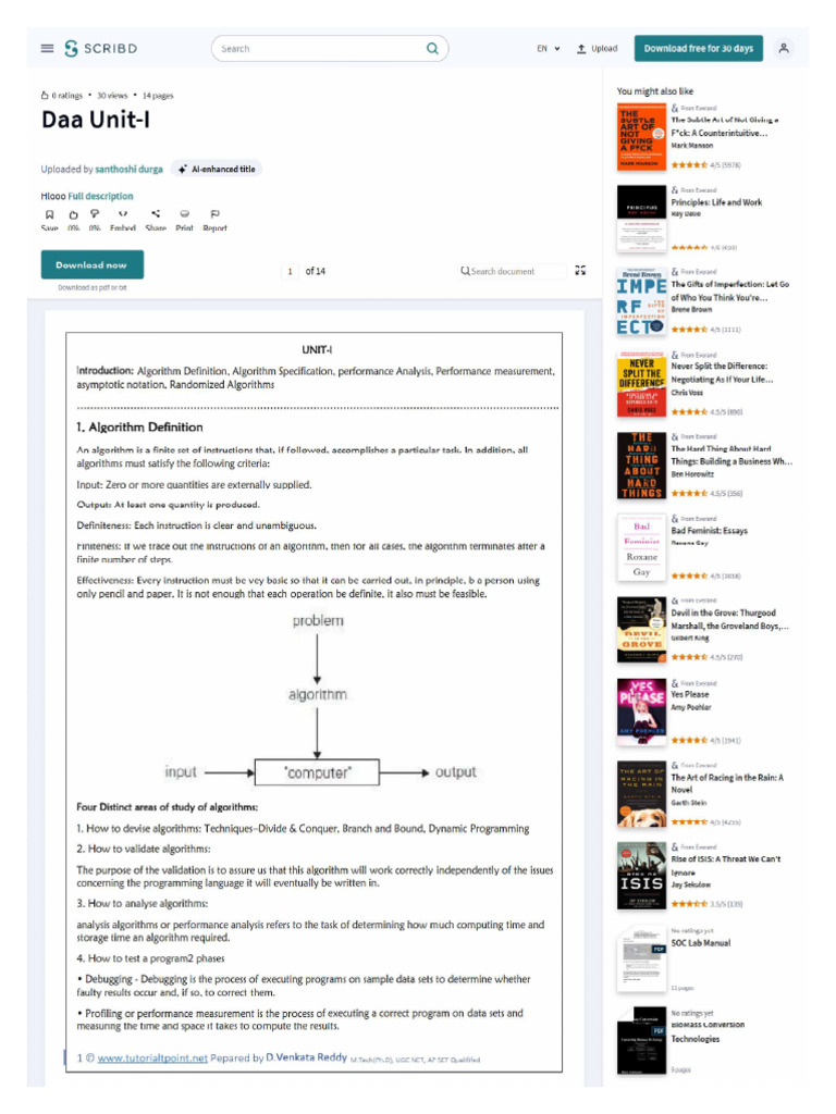 1st Unit Daa Aiml Scrib | PDF