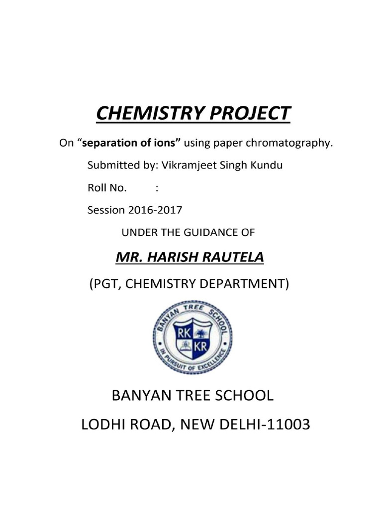 Chemistry Project | PDF