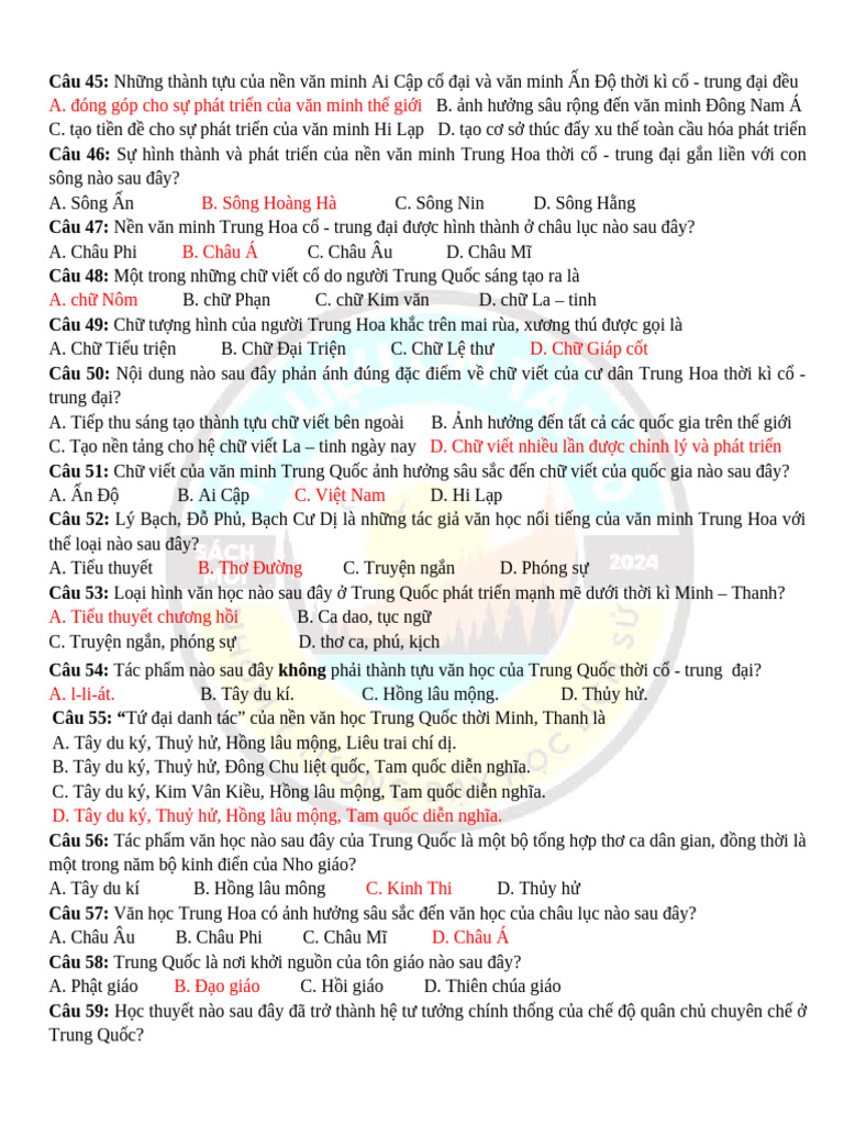 10 - CKI - K Dap An | PDF