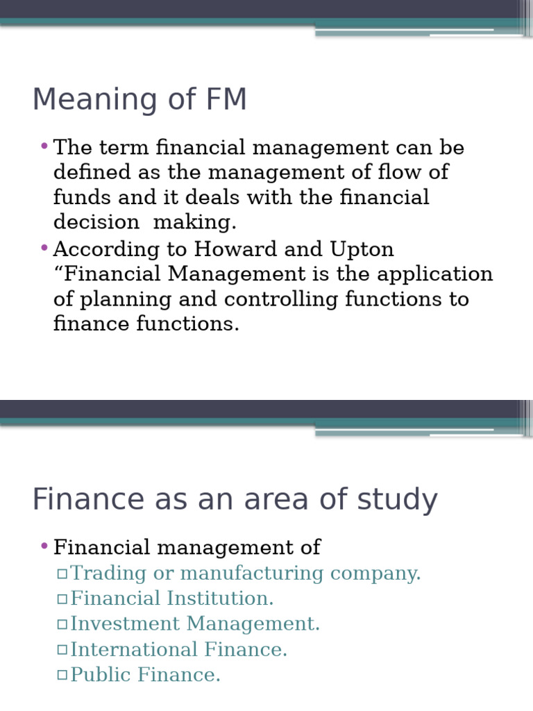 Financial Management Overview | PDF