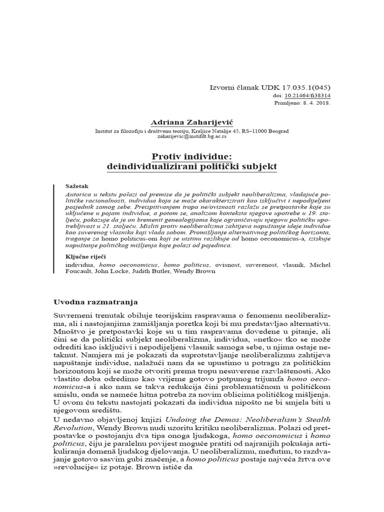 Protiv_individue_deindividualizirani_pol | PDF