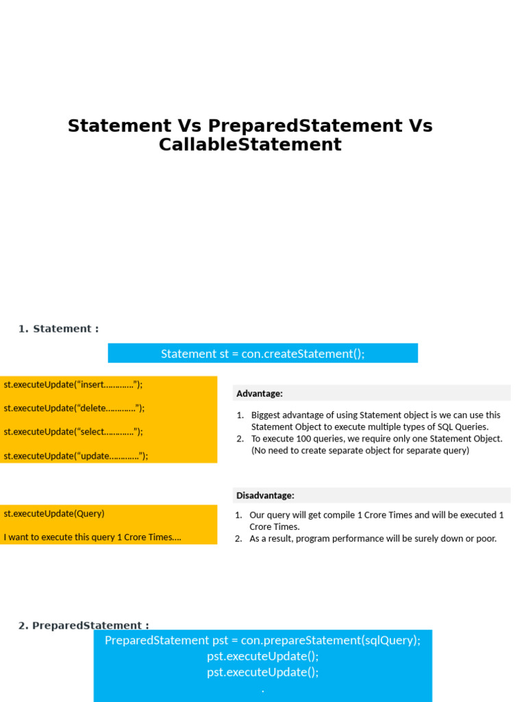 Types of Statement | PDF