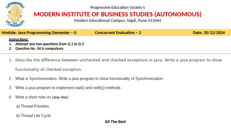 Concurrent Evaluation 2 | PDF