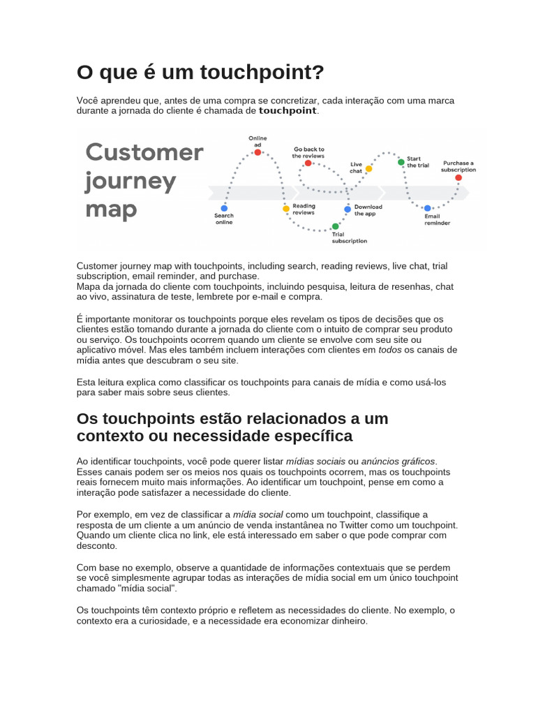 7. O Que é Um Touchpoint | PDF | Redes sociais | Cultura Popular e Estudos de Mídia