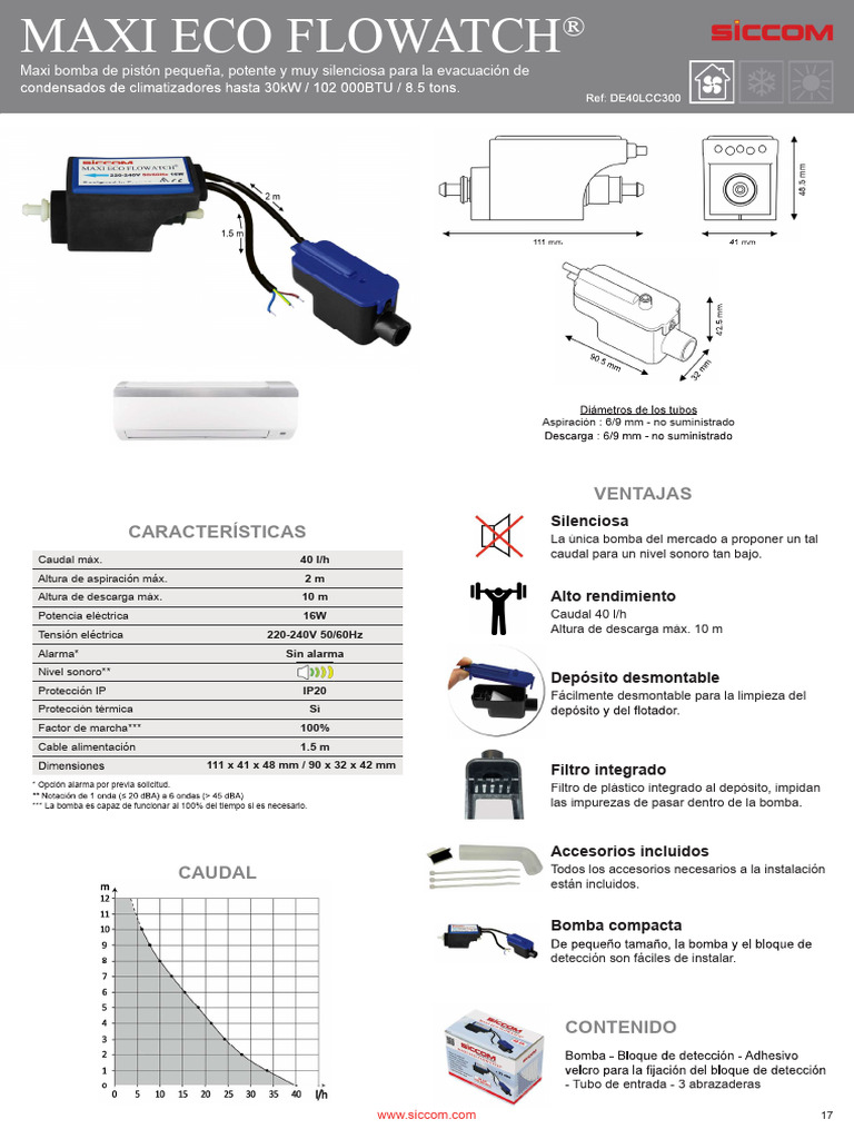 Ficha MAXI Flowatch ECO | PDF | Ingenieria Eléctrica | Electricidad