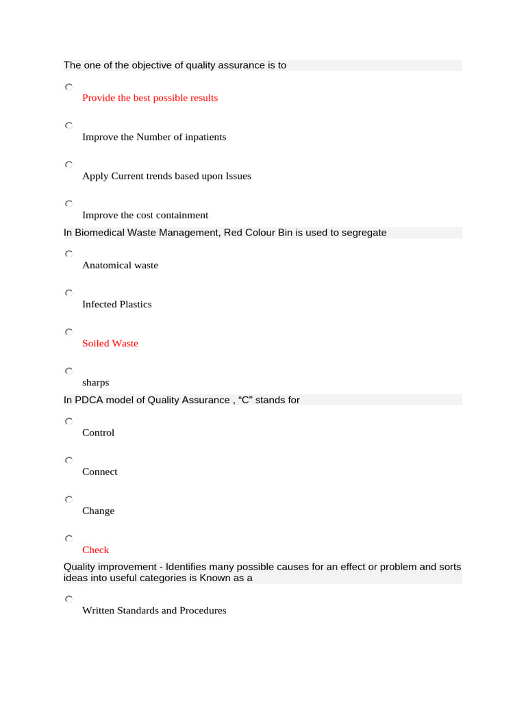 Quality Assurance in Hospitals Explained | PDF | Hospital | Health Care