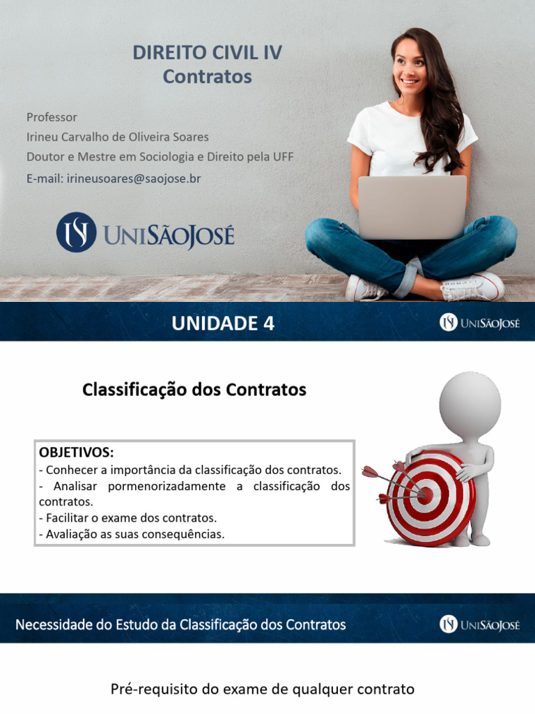 UN 4 - Civil IV - USJ - Classificação (1) | PDF | Consórcio | Justiça