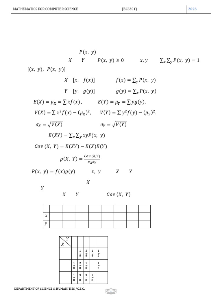 Module2 BCS301 | PDF | Markov Chain | Probability Distribution