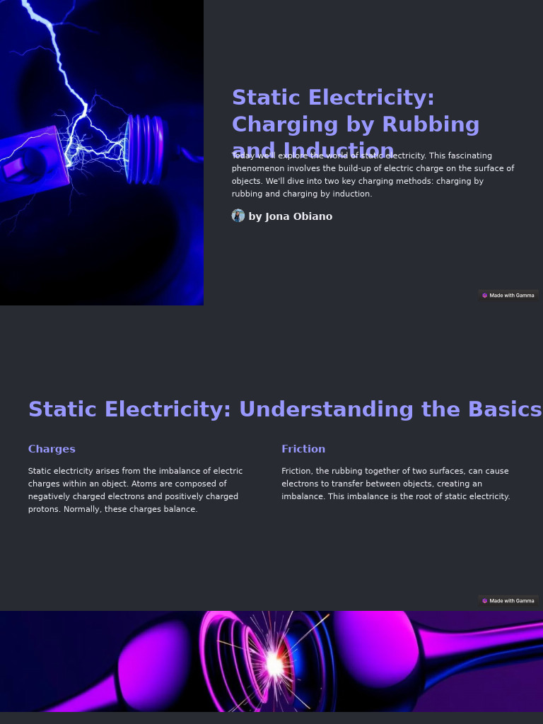 Static Electricity: Rubbing vs. Induction | PDF | Electric Charge ...