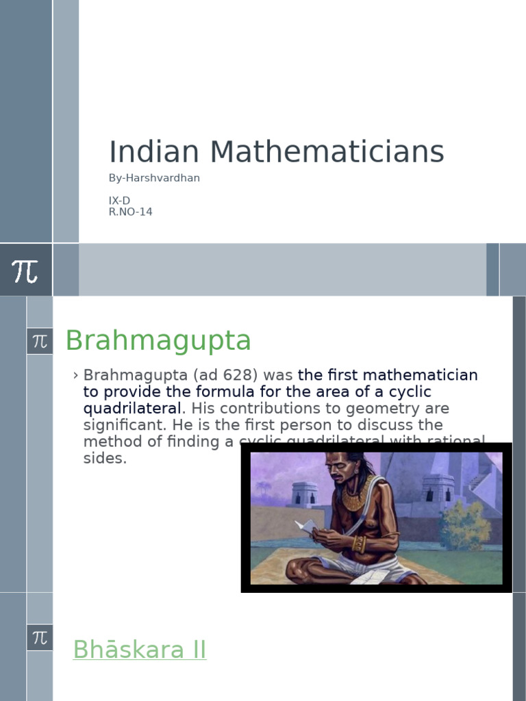Notable Indian Mathematicians | PDF