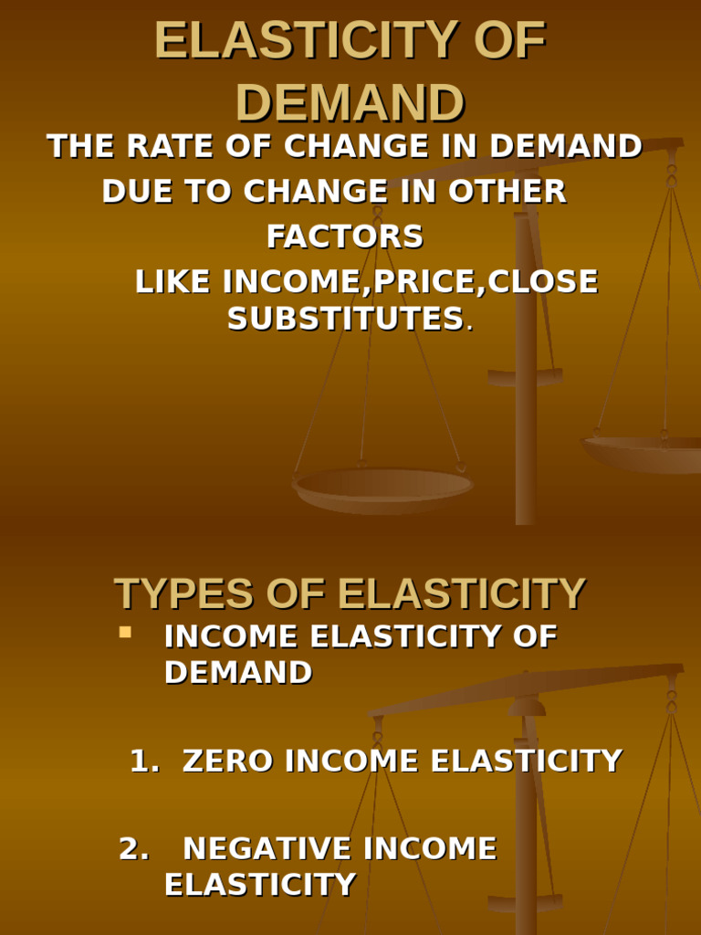 Elasticity of Demand | PDF | Price Elasticity Of Demand | Demand