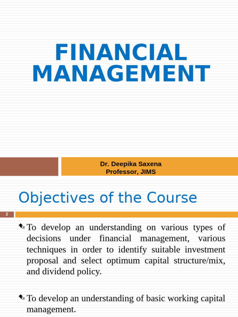 FM Unit 1 | PDF | Equity (Finance) | Net Present Value
