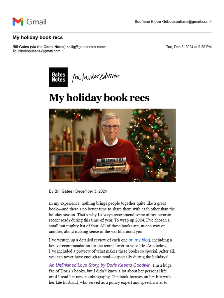 Gmail - My Holiday Book Recs | PDF