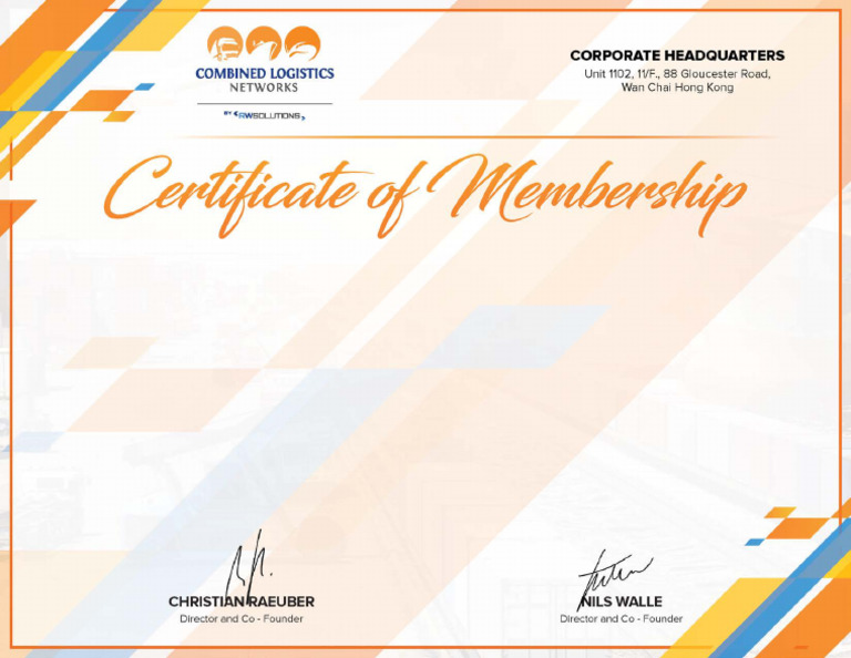 CLN Membership for Geeta Shipping | PDF