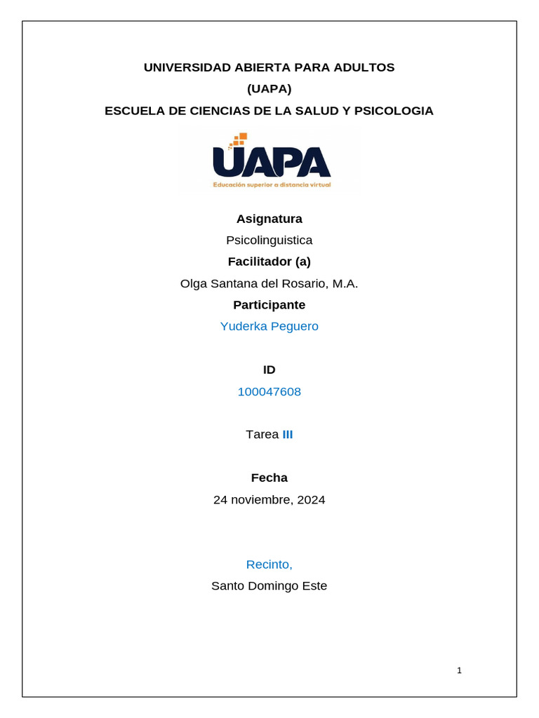 TAREA III, YP | PDF | Salón de clases | Comportamiento