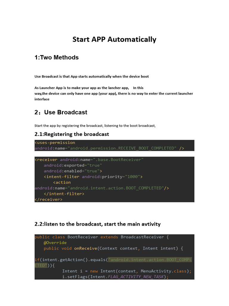 Start APP Automatically SMARTPEAK | PDF