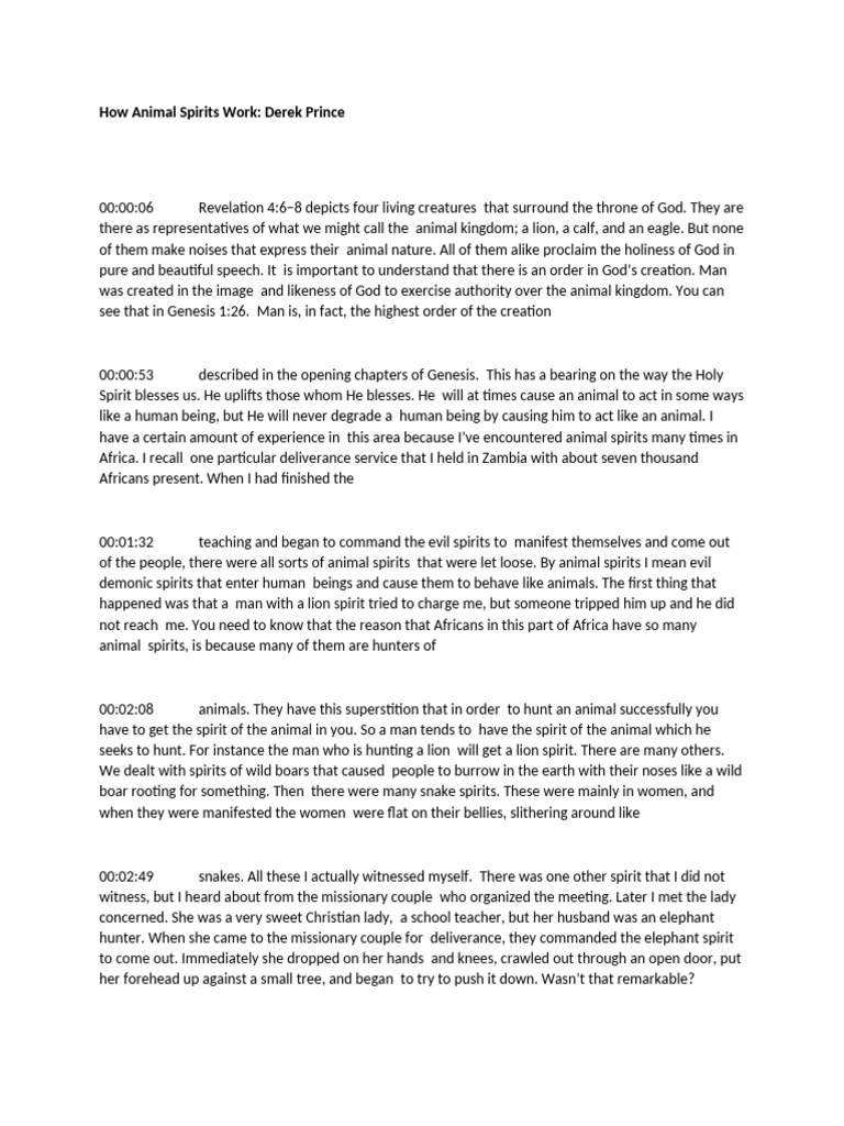 How Animal Spirits Work | PDF | Confession (Religion) | Religious ...