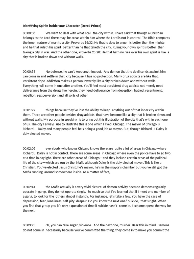 Understanding Inner Spiritual Battles | PDF | Deliverance Ministry