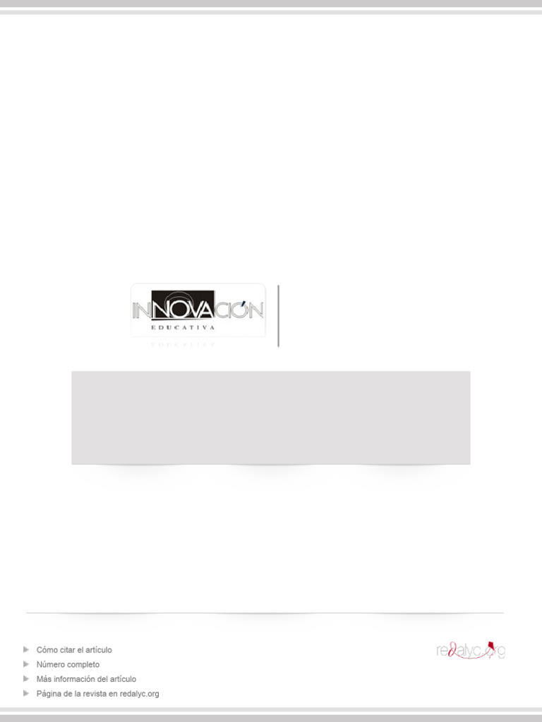 Innovación Educativa 1665-2673: Issn: Innova@ipn - MX | PDF ...