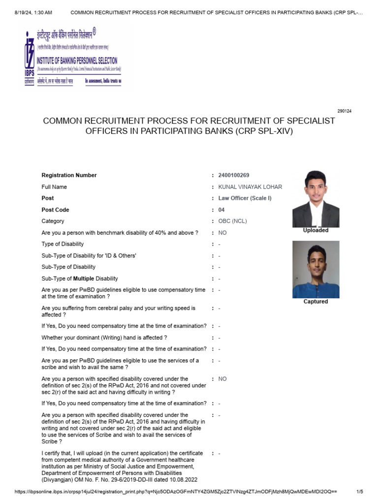 Common Recruitment Process For Recruitment of Specialist Officers in ...