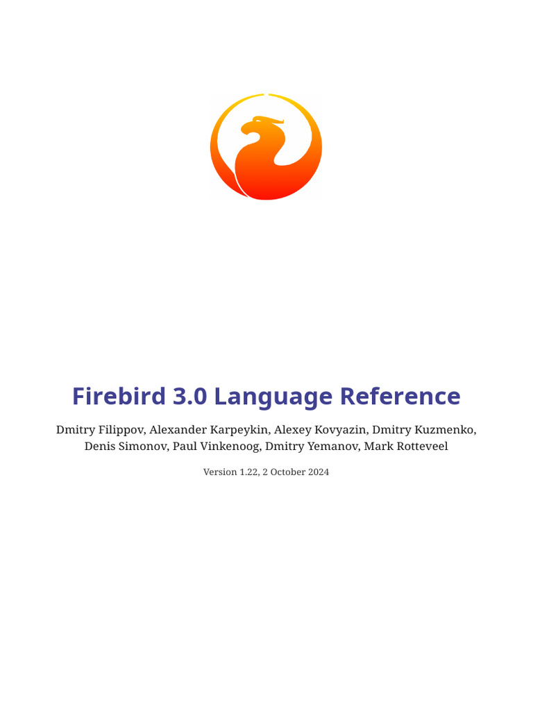 Firebird 30 Language Reference | PDF | Computer Data | Computer Science