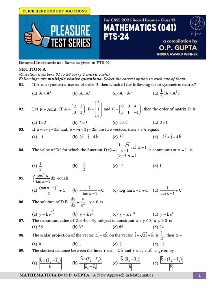PTS-24 | PDF | Matrix (Mathematics) | Equations