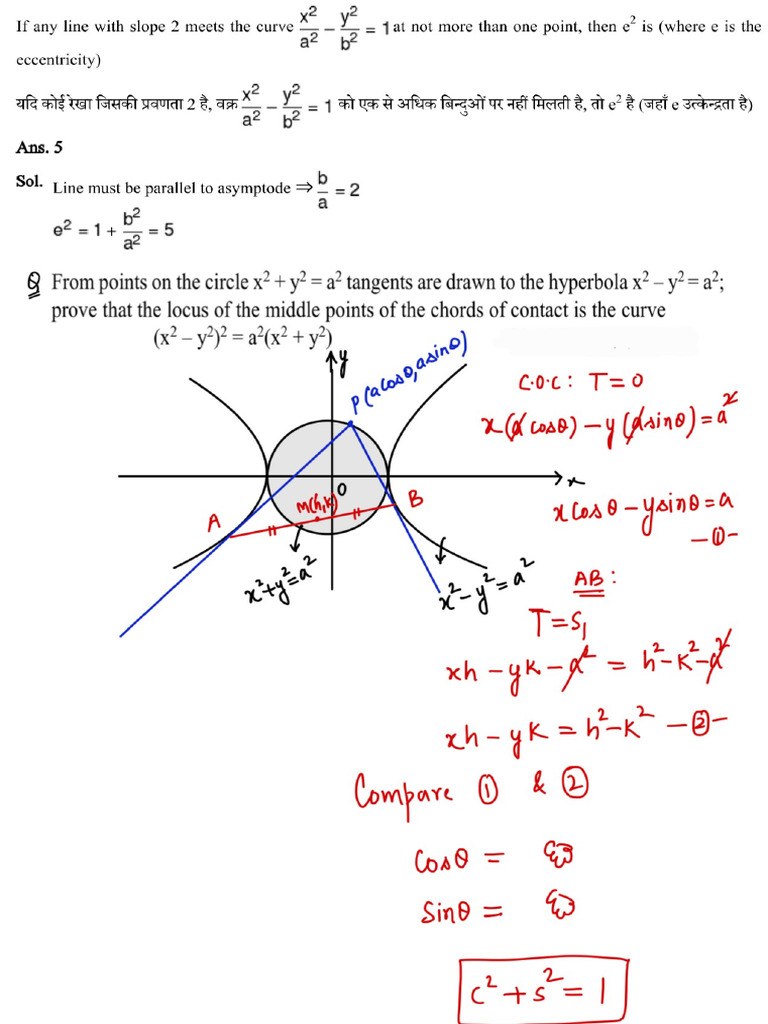 Hyperbola. | PDF | Analytic Geometry