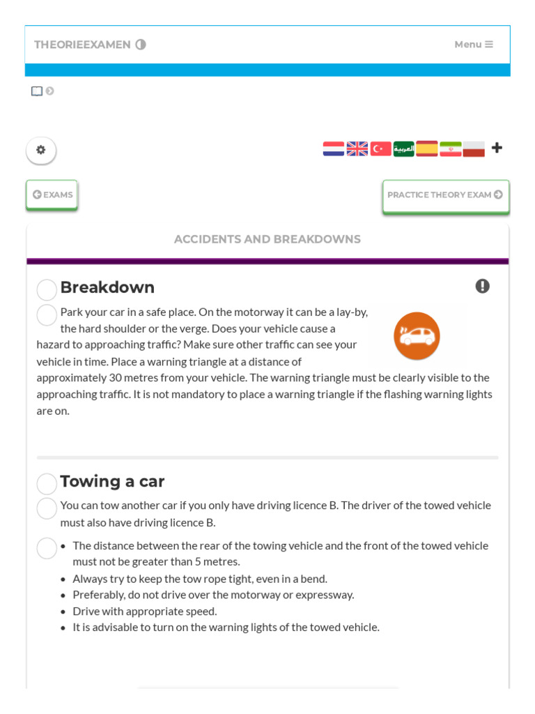 Road Safety: Accidents and Breakdowns Guide | PDF | Cardiopulmonary ...