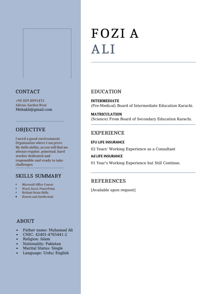 Ali CV | PDF