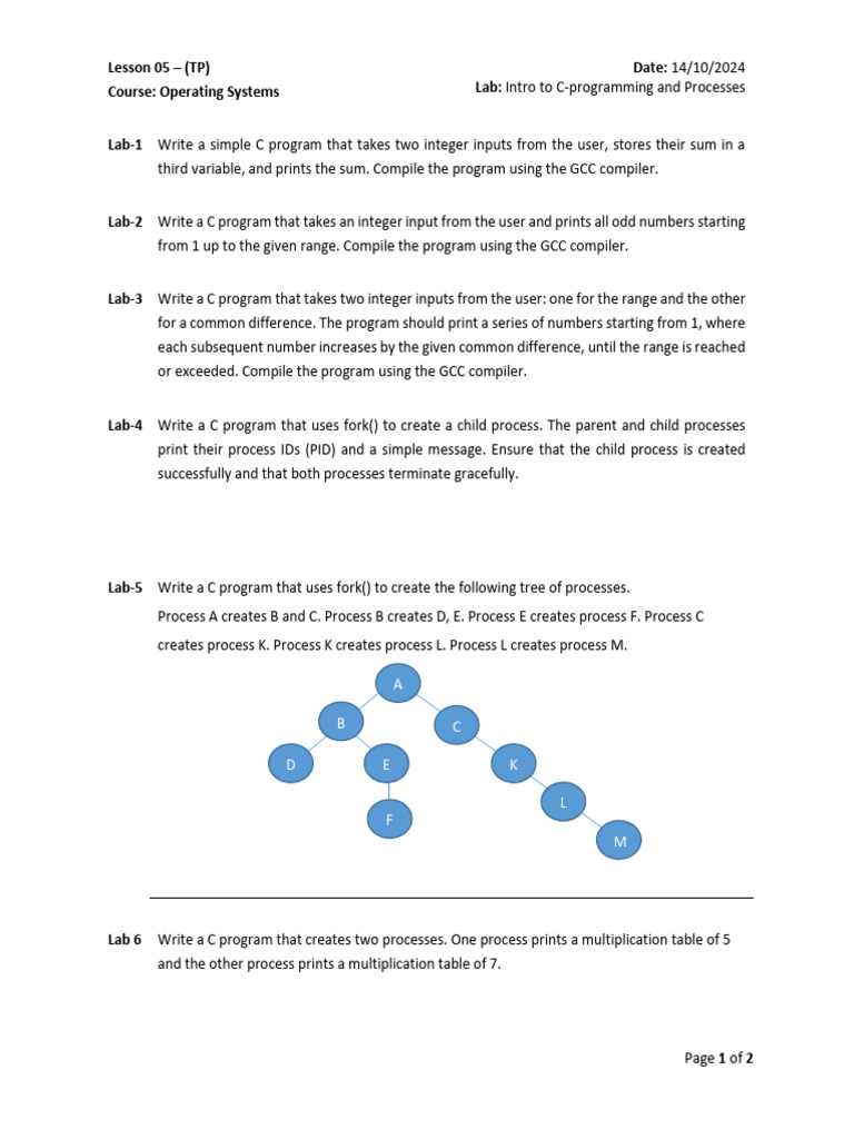 08 Processes-TP | PDF | Computing | Computer Programming