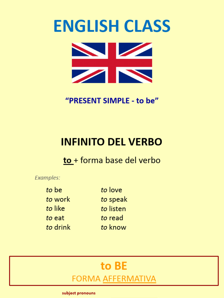 Present simple - TO BE | PDF | Linguistics