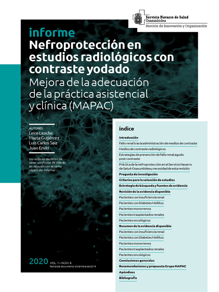 INF Contraste Yodado | PDF | Radiología | Medicina CLINICA