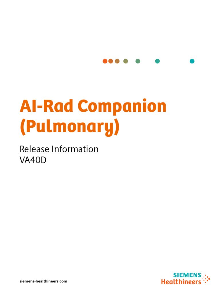 AI-Rad Companion Pulmonary Release Information - VA40D SAPEDM P10-CT ...
