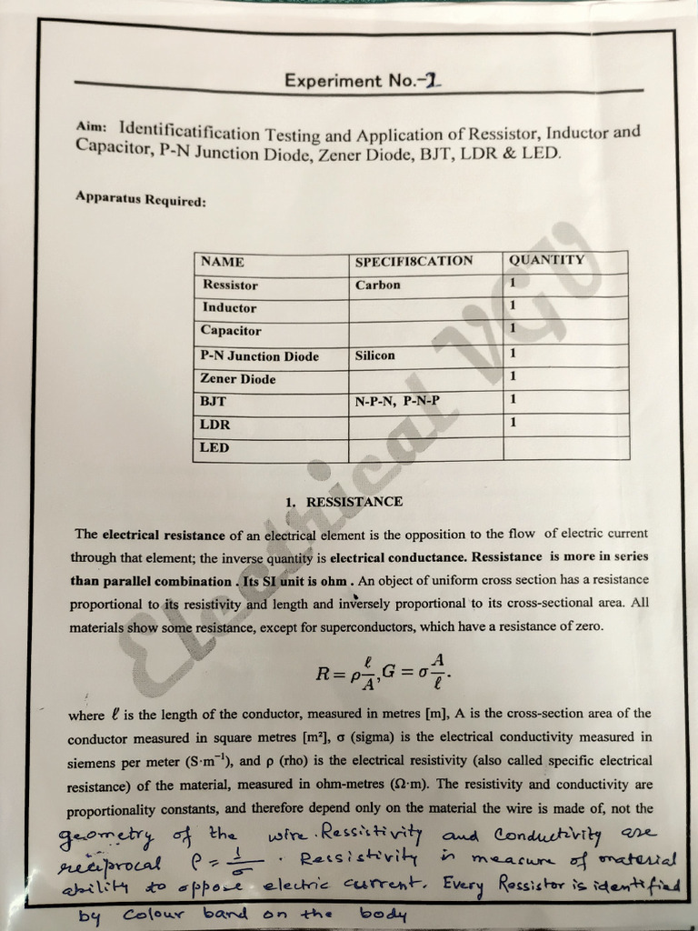 Bee Experiment 4 | PDF | Inductor | Electrical Resistance And Conductance