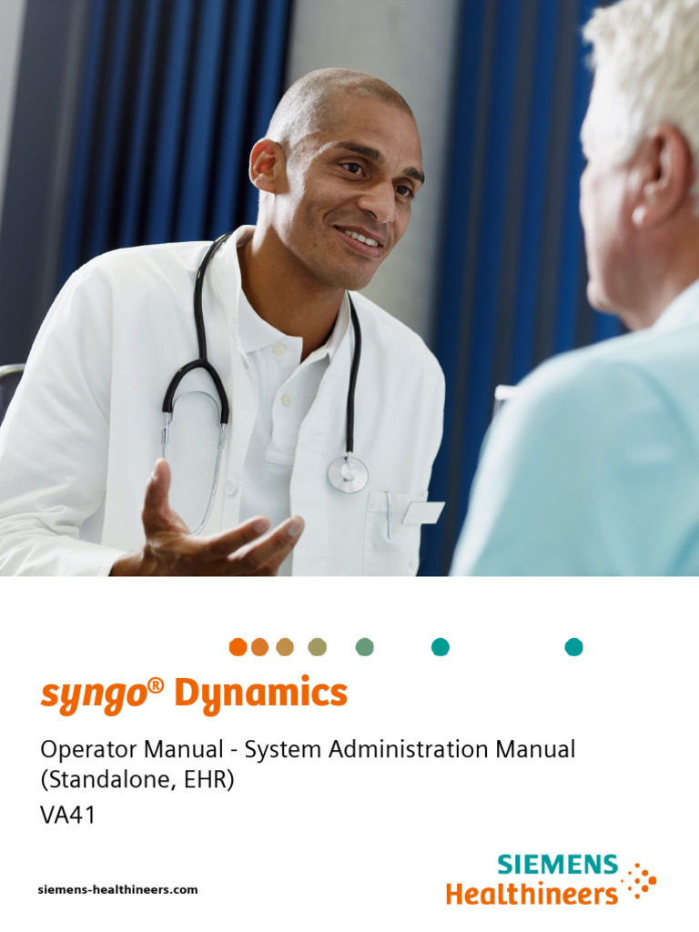 VA41E, Syngo Dynamics System Administration Manual, en SAPEDM ...