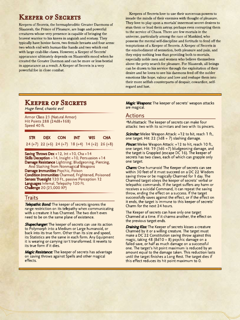 Keeper of Secrets PDF | PDF